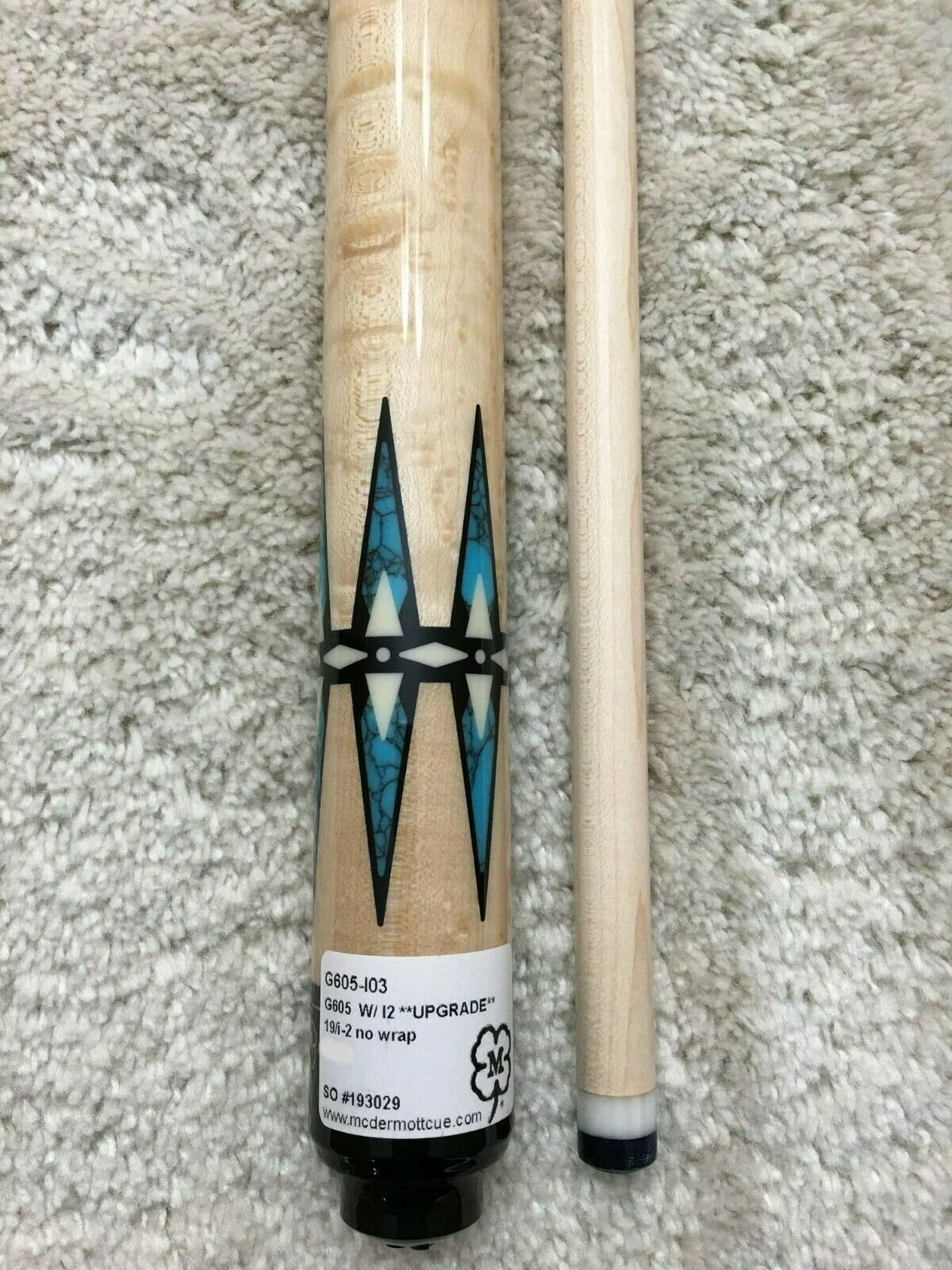 IN STOCK, McDermott G605 Pool Cue w/ i-2 Shaft, Shaft Inlays, Wrapless ...