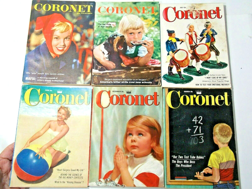 1950's CORONET Magazines 1956 and 1958-6 Issues | eBay