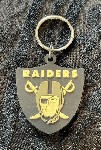 Oakland Raiders Sword Logo Rubber Flexi Soft Key Chain NFL Football ...