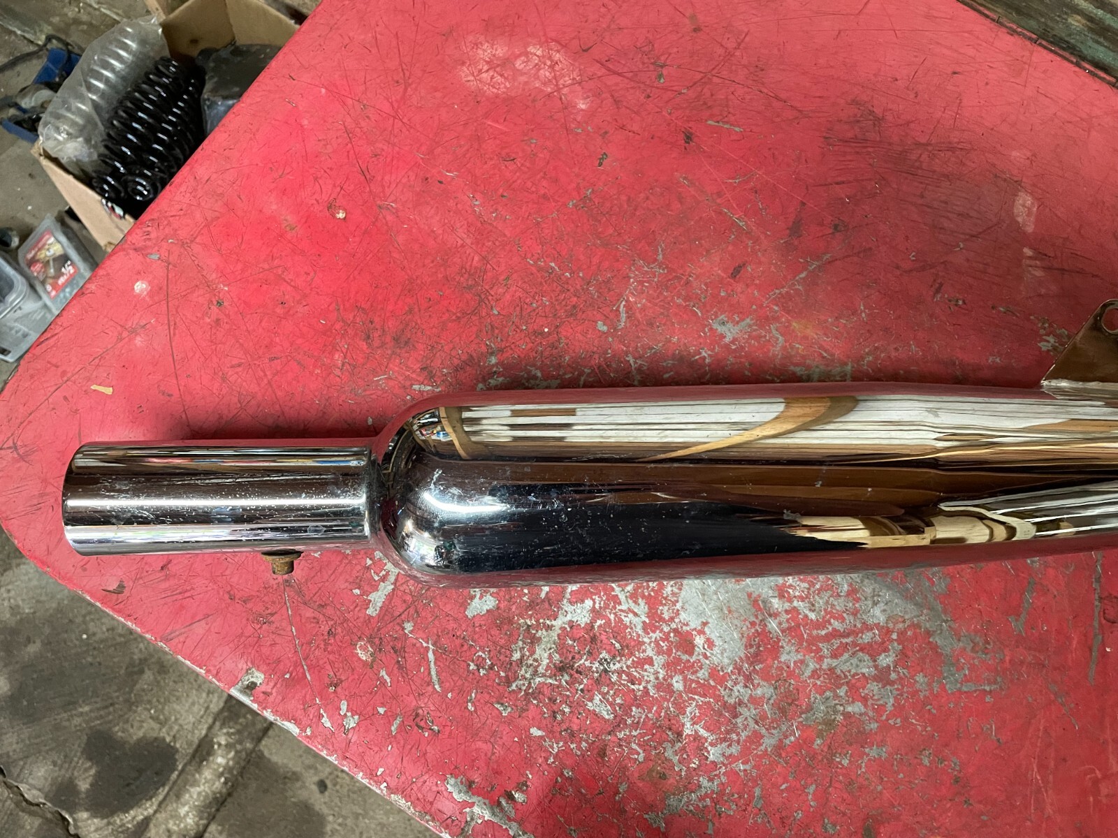 Vintage Exhaust Muffler 1 3/4" Royal Enfield BSA Triumph Velocette | eBay