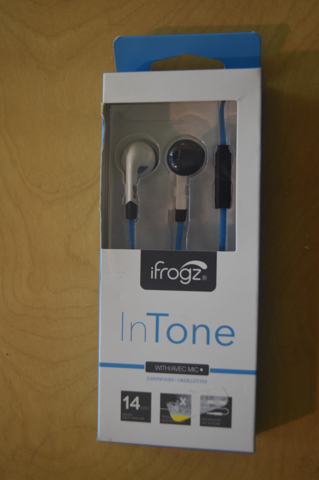 3 iFrogz InTone with Mic Earphones 14mm, Black, Blue, Pink | eBay