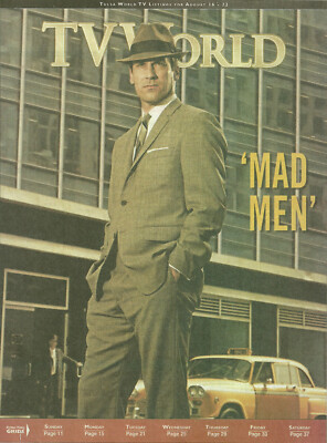 TV WORLD Magazine August 16-22 2009 Jon Hamm Mad Men Nia Peeples | eBay