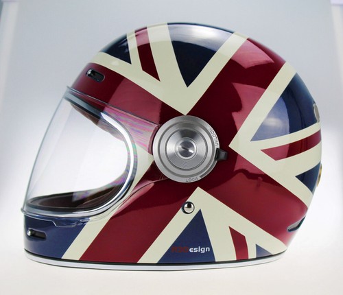 VIPER F659 RETRO VINTAGE FIBREGLASS FULL FACE MOTORCYCLE HELMET UNION ...
