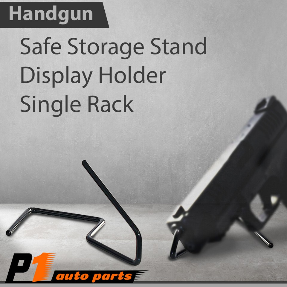 Handgun Pistol Gun Revolver Safe Storage Stand Display Holder Single ...