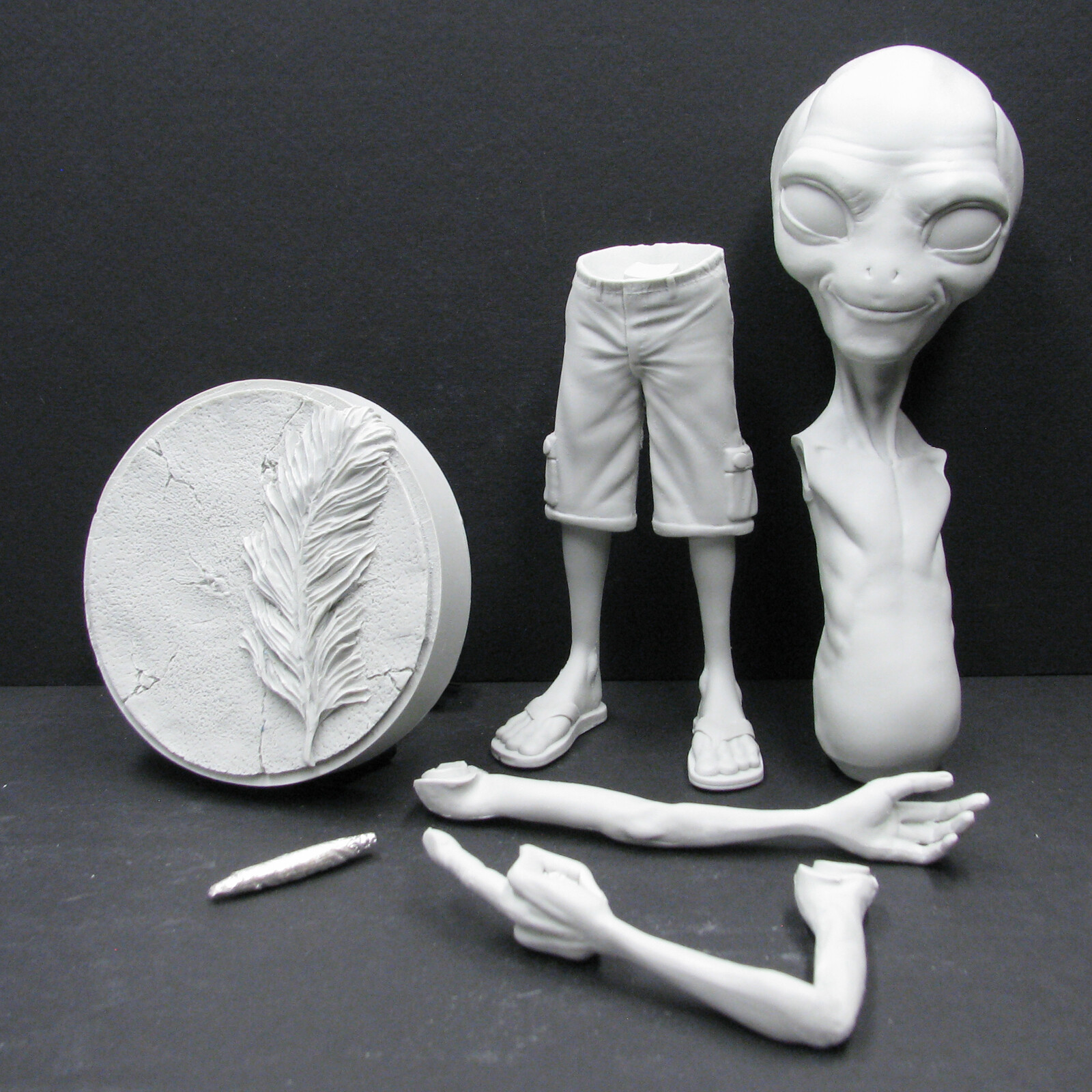 Jimmy Flintstone Doper Paul Alien resin figurine model kit DRF161 | eBay