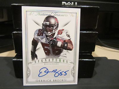 National Treasures Signatures Autograph Buccaneers Derrick Brooks 05/15 ...