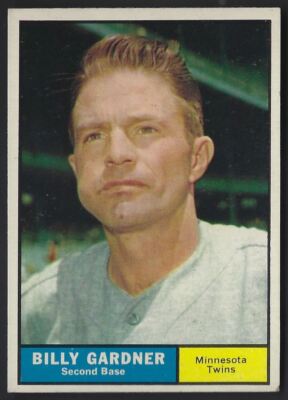 1961 Topps Billy Gardner * Minnesota Twins #123 | eBay