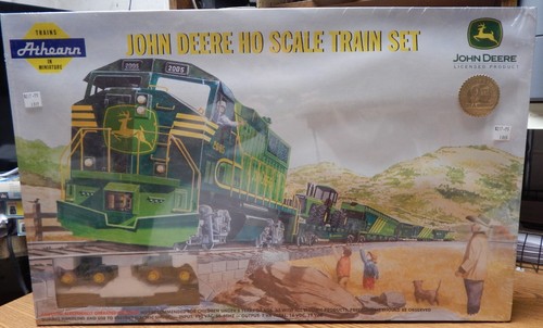 ATHEARN 2005 JD JOHN DEERE TRAIN SET NEW IN SEALED BOX HO SCALE 9TH IN ...