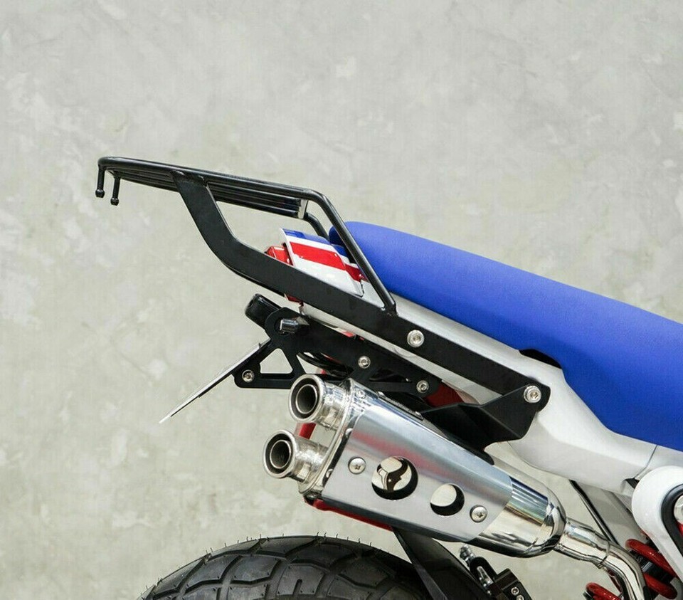 BLACK REAR TRAIL RACK CARGO LUGGAGE CARRIER FIT FOR HONDA GROM 125 2021 ...