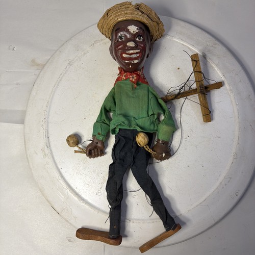 Vintage Boy String Puppet Marionette. Wood / Cloth / Plastic | eBay