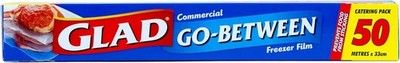 Glad Go-Between Freezer Film, Separates Frozen Foods, 50 Metre Roll ...