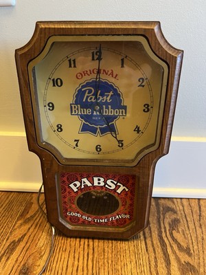 Vintage Pabst Blue Ribbon Bar Clock | eBay