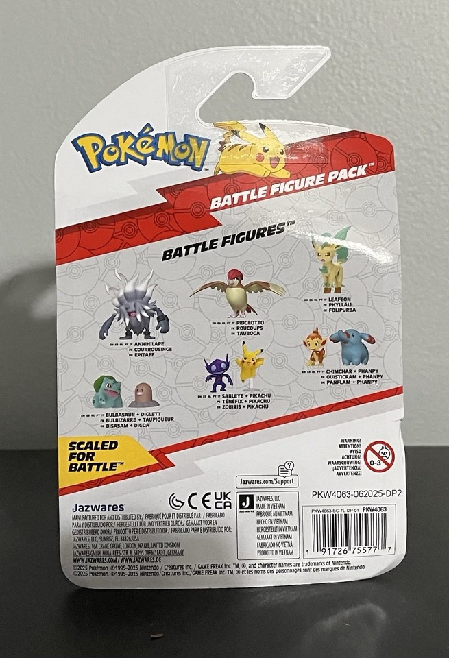 Pokemon Phanpy & Chimchar, Battle Figure Pack, Jazwares New 2025 | eBay