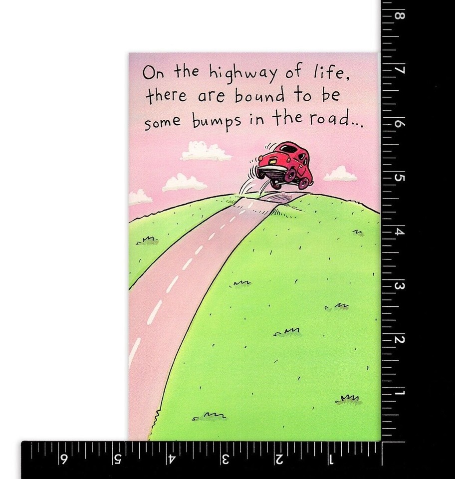 Funny SUPPORT Card by American Greetings FOR ANYONE Bumps in the Road ...