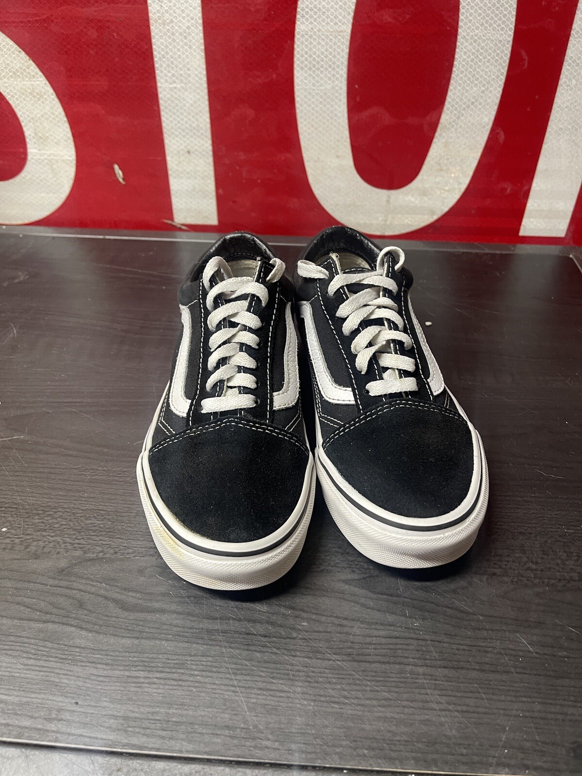 Size 4.5 - VANS Old Skool Black White - Gem