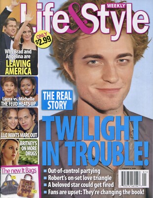 ROBERT PATTINSON Twilight ~ Life & Style Weekly Magazine ~ 1/5/09 ~ A-3 ...