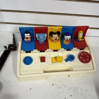 1984 Vintage Playskool Disney Poppin' Pals Pop Up Toy Mickey and ...