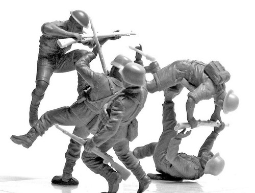 Master Box 3592 - 1/35 - Hand-to-hand fight British and German Infantry ...