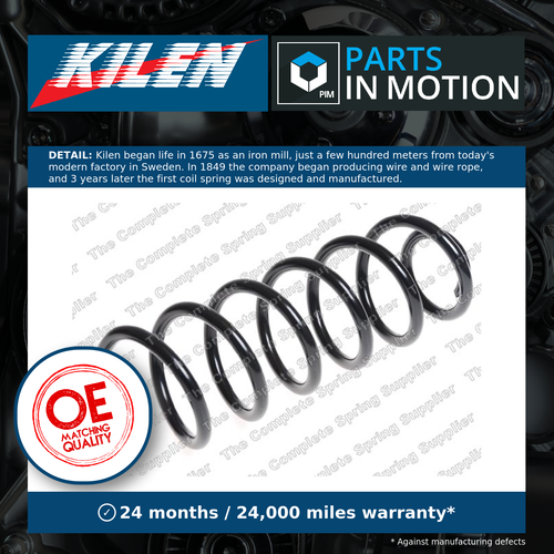 Coil Spring fits VW GOLF Mk5, Mk6 1.4 Rear 07 to 13 Suspension Kilen ...