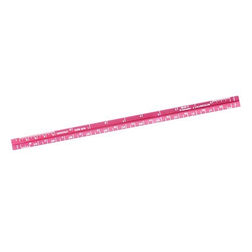 Alumicolor Architect Triangle Pocket Scale Ruler 6" Red Drafting School ...
