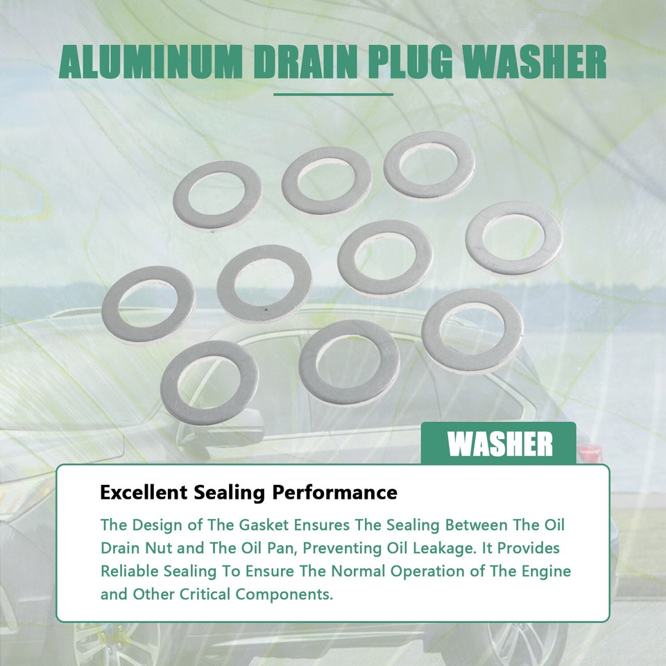 20x Aluminum Drain Plug Washer (12mm) Fit for Honda & Acura 94109-12000 ...