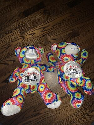 Canobie Lake Park Purple Rye Dye 2011 Bear Plush Soft Toy Stuffed ...