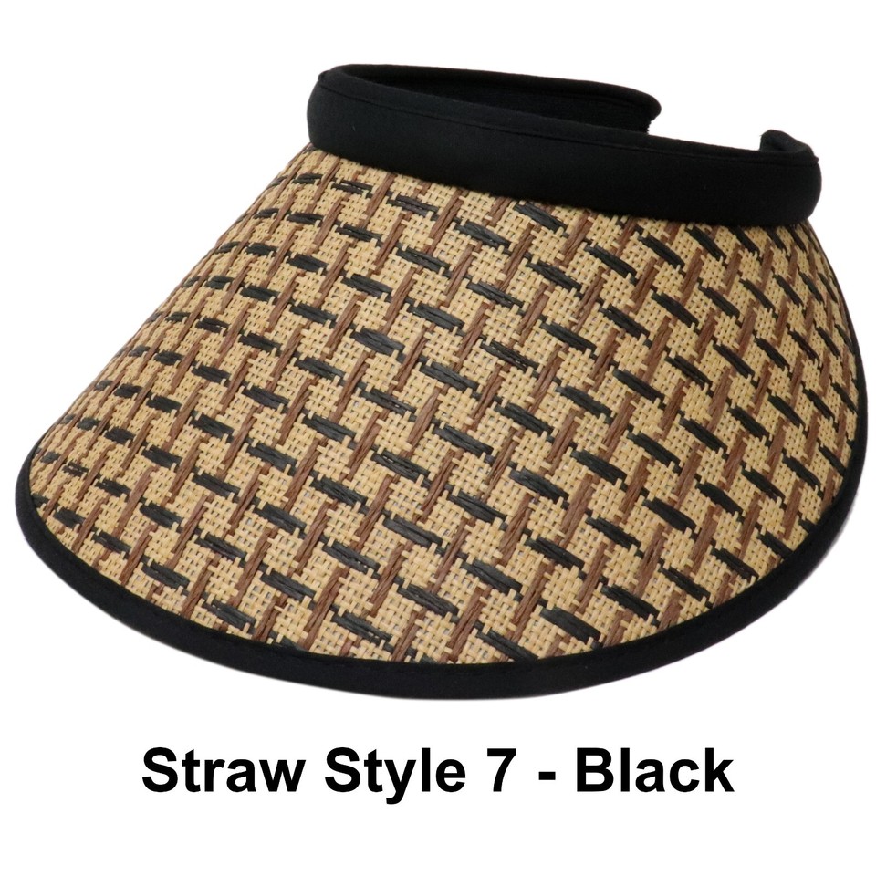 Women Lady Fashion Large Clip On Visor Wide Brim Sun UV Protection Cap ...