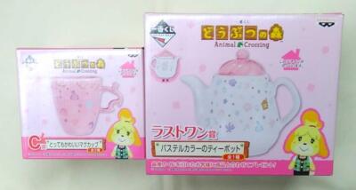 Ichiban Kuji Animal Crossing Pot Ban Presto Tea set Damage to the box ...