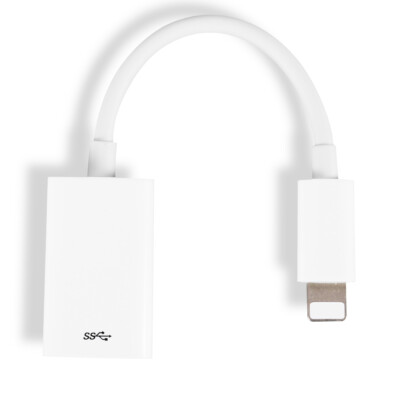 iOS14 + Supported, USB OTG Adapter for iPhone 12/Mini/Pro to Connect ...