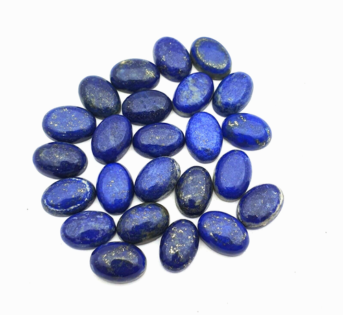 Pietre preziose cabochon ovali lapislazzuli naturali lotto 16 pezzi 10 ...