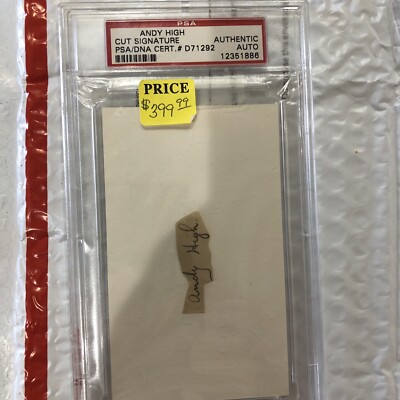 Andy Aird High PSA Cut Signature RARE! | eBay