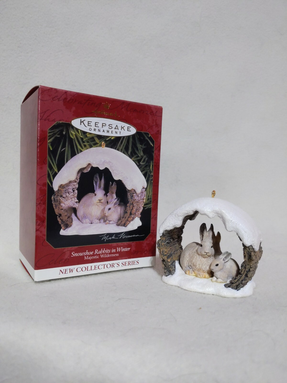 NIB 1997 Hallmark Keepsake Snowshoe Rabbits in Winter Christmas ...