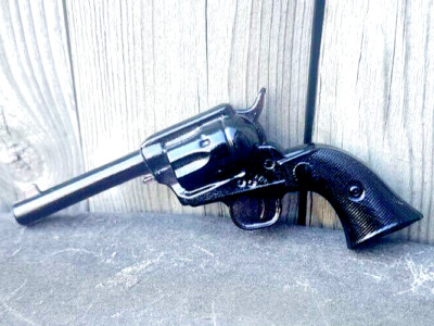 Black Ebony Colt Glass Gun Python Revolver Glass Pistol Single Action ...