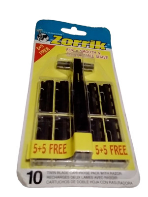 Vintage Zorrik Vintage Razor Comfortable shaver and 10 Twin blade ...
