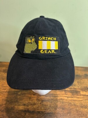 THE GRINCH GEAR ADJUSTABLE BASEBALL CAP Black Vintage 1997 Dr. Seuss | eBay