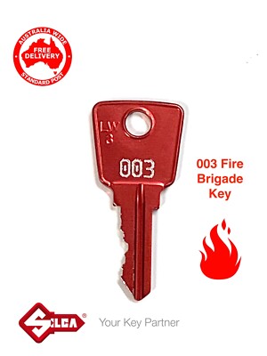 Fire Brigade 003 Key, Essential Services, MFB, Emergency Services Keys ...