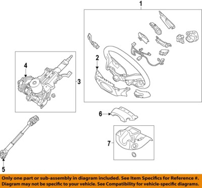 HYUNDAI OEM 15-17 Accent Shroud, Switches Levers-Upper Clmn Cover ...
