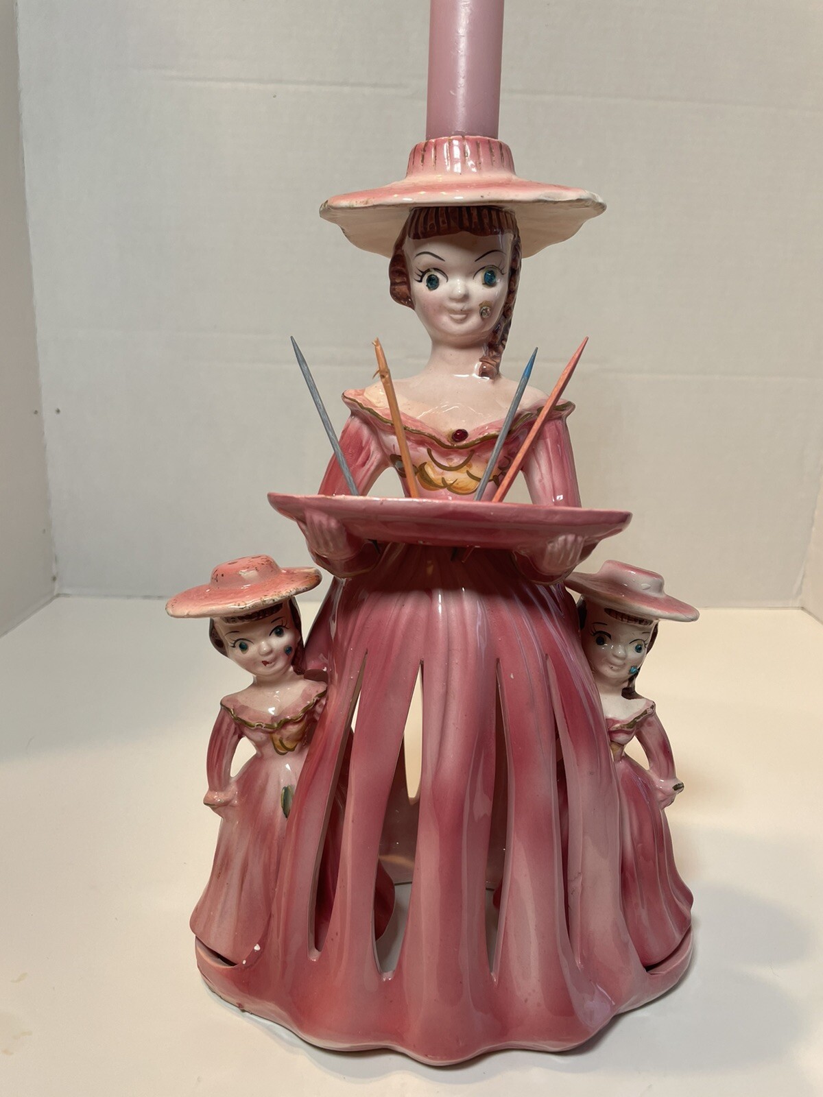 RARE Vntg Kreiss Co. Jeweled Toothpick, Napkin Lady & Salt & Pepper ...