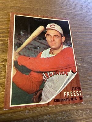 1962 Topps # 205 Gene Freese Cincinnati Reds Vintage Baseball Card (a ...