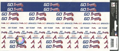 Atlanta Braves, MLB Baseball, 12" border stickers, Scrapbook | eBay