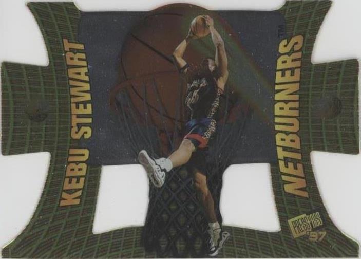 1997 Press Pass - Net Burners Kebu Stewart #NB24 (RC) for sale online ...