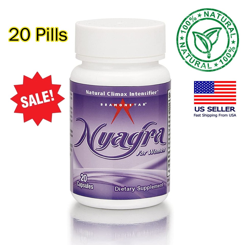 Natural Nyagra 20 ct Bottle Increase Arousal Female Orgasm Women Climax ...