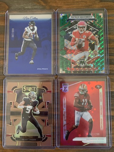 Football Card Lot: 3 Numbered Cards, 8 Cards In All | eBay