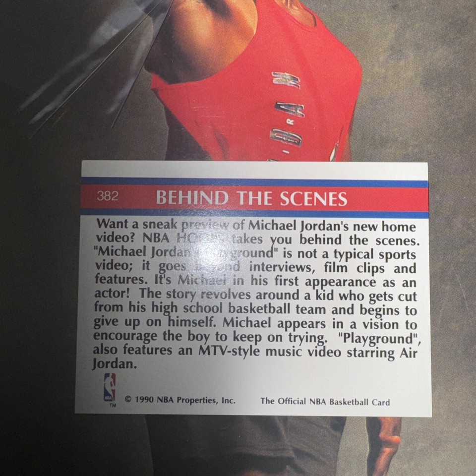 1990-91 NBA Hoops - Inside Stuff #382 Michael Jordan | eBay
