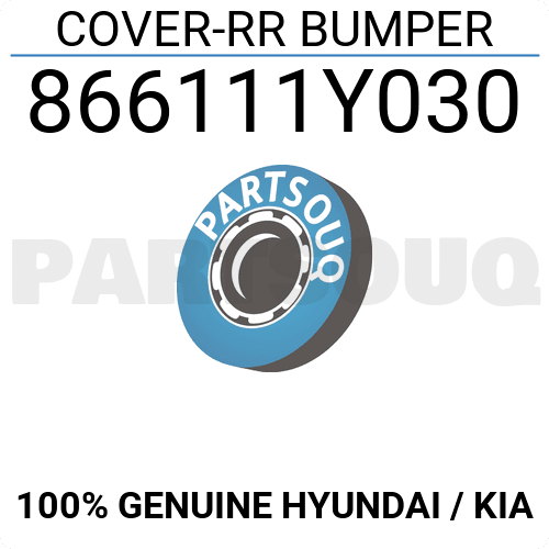 866111Y030 Genuine Hyundai / KIA COVER-RR BUMPER | eBay