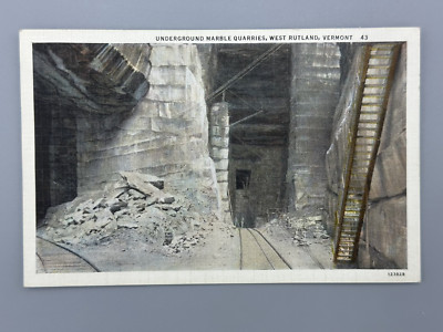 Vintage MARBLE QUARRY Vermont WEST RUTLAND Postcard | eBay