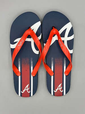Atlanta Braves Beach Flip Flops Sandals Size 10.5 | eBay