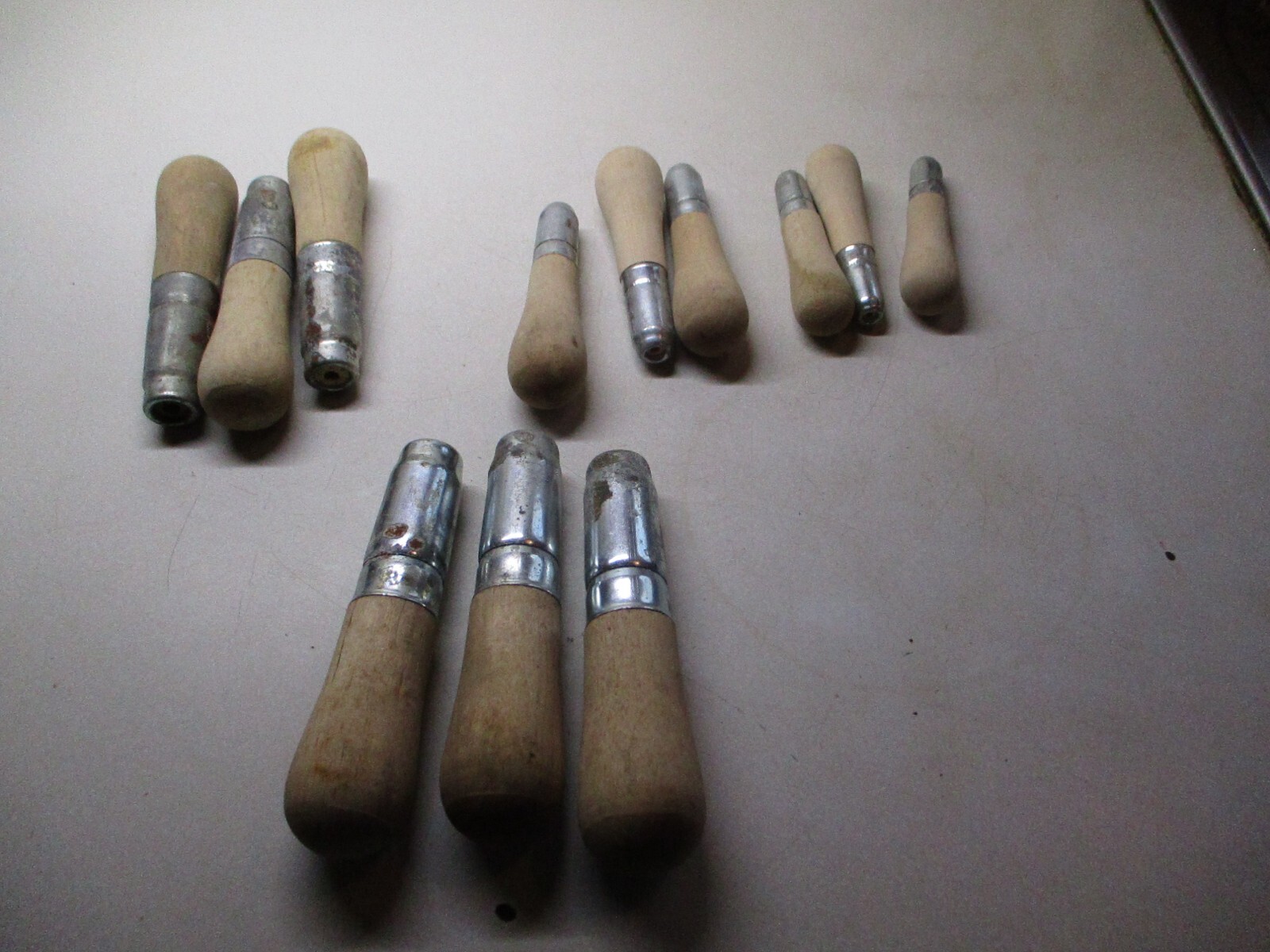 NOS! O.P. LINK HANDLE CO. FILE LINK HANDLE ASSORTED SIZES 3 OF EACH ...