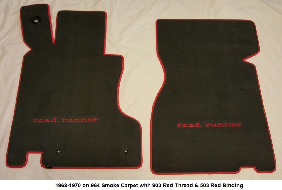 Lloyd Mats Velourtex Plymouth Road Runner Custom Front Floor Mats (1968 ...