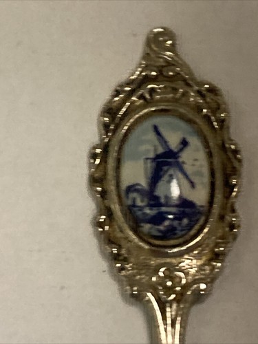 Vintage Souvenir Spoon Collectible Holland Windmill Sailboat | eBay